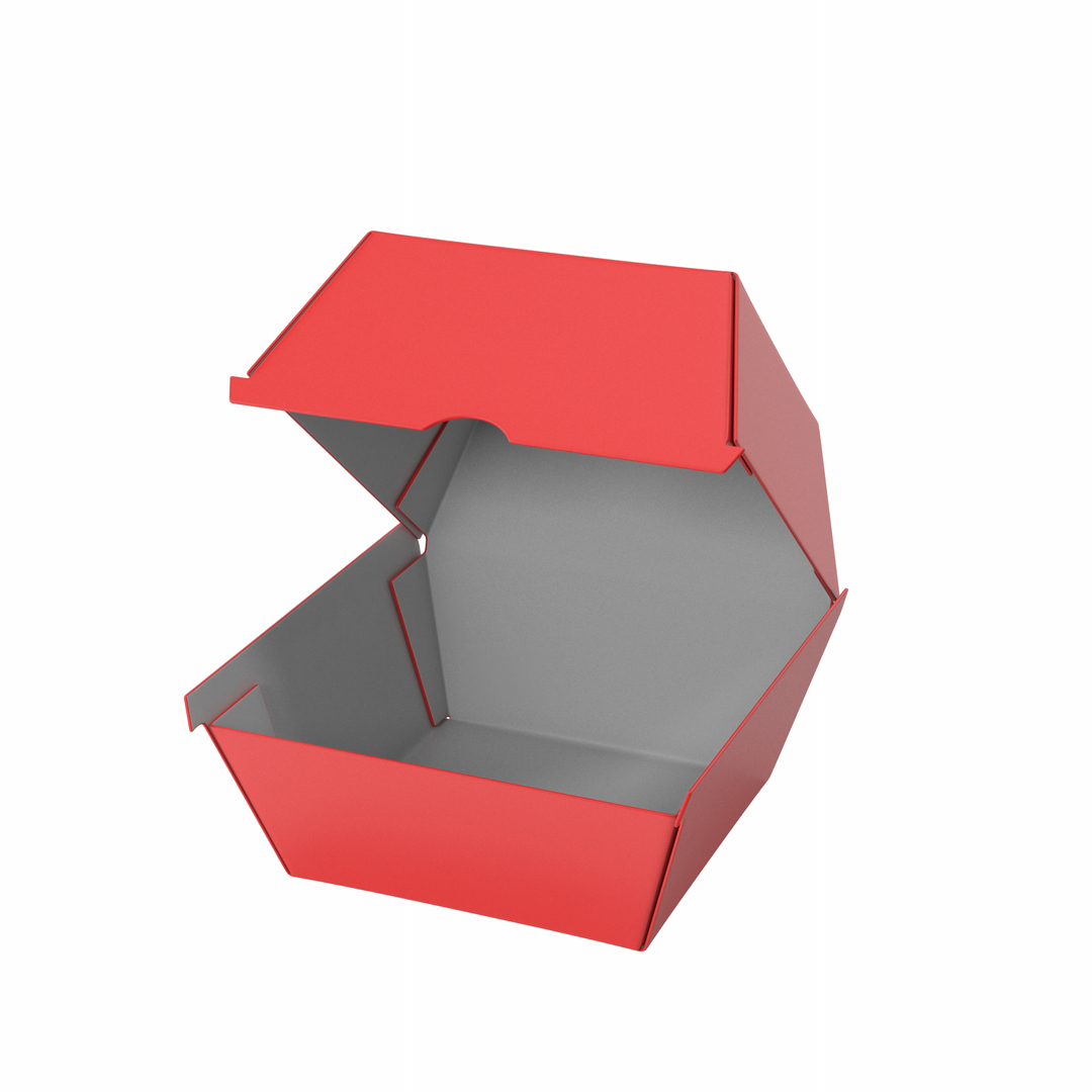3D Red Burger Box - TurboSquid 2050717