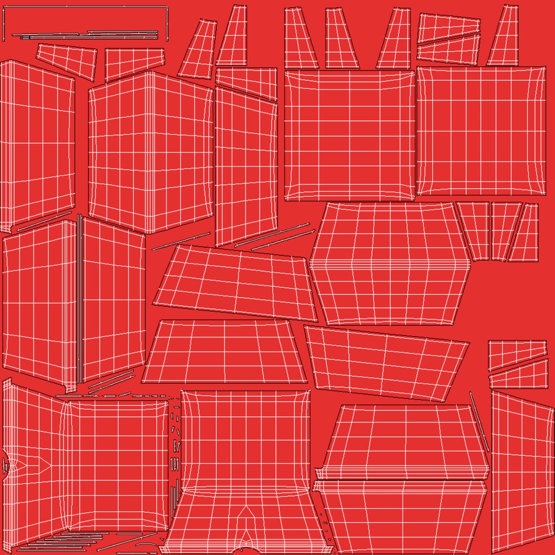 3D Red Burger Box - TurboSquid 2050717