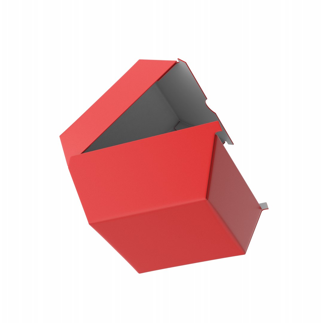 3D Red Burger Box - TurboSquid 2050717