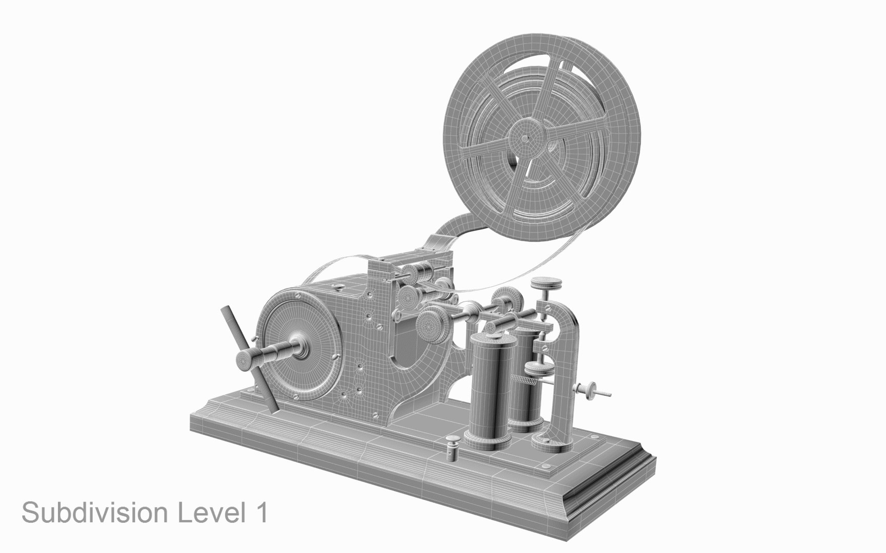 3d model old morse telegraph