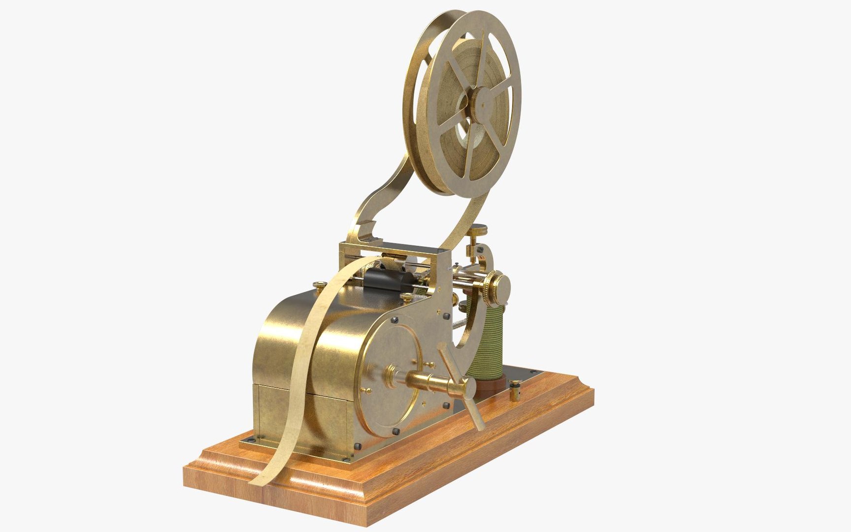 3d model old morse telegraph