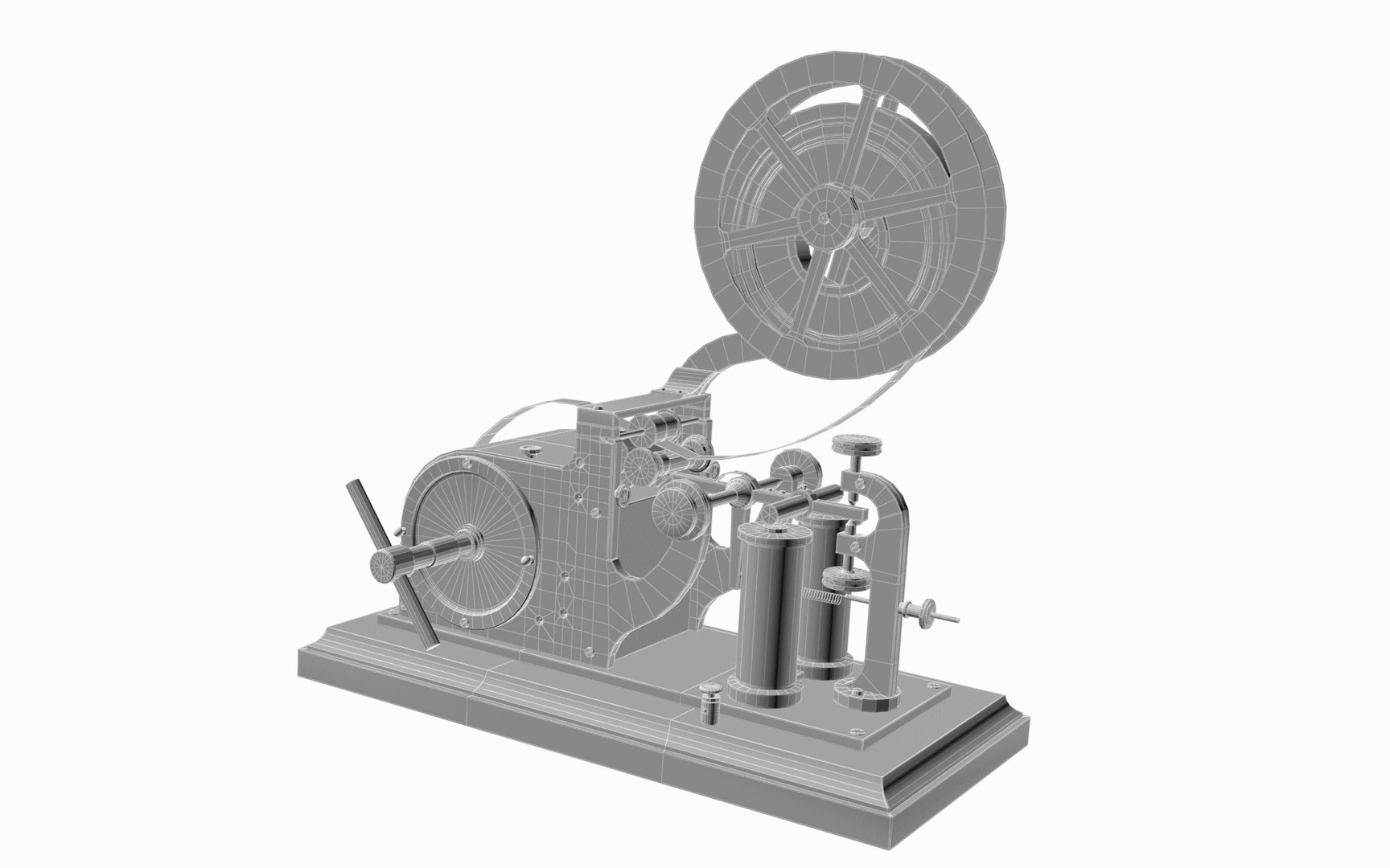 3d model old morse telegraph