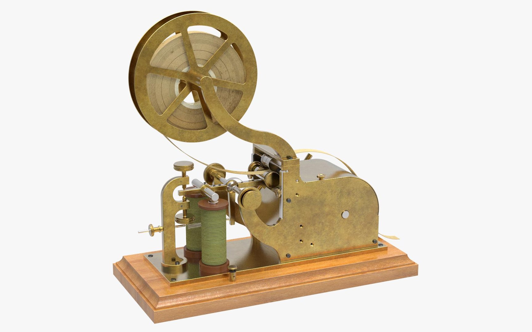 3d model old morse telegraph