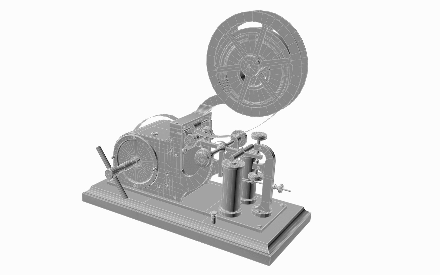 3d model old morse telegraph