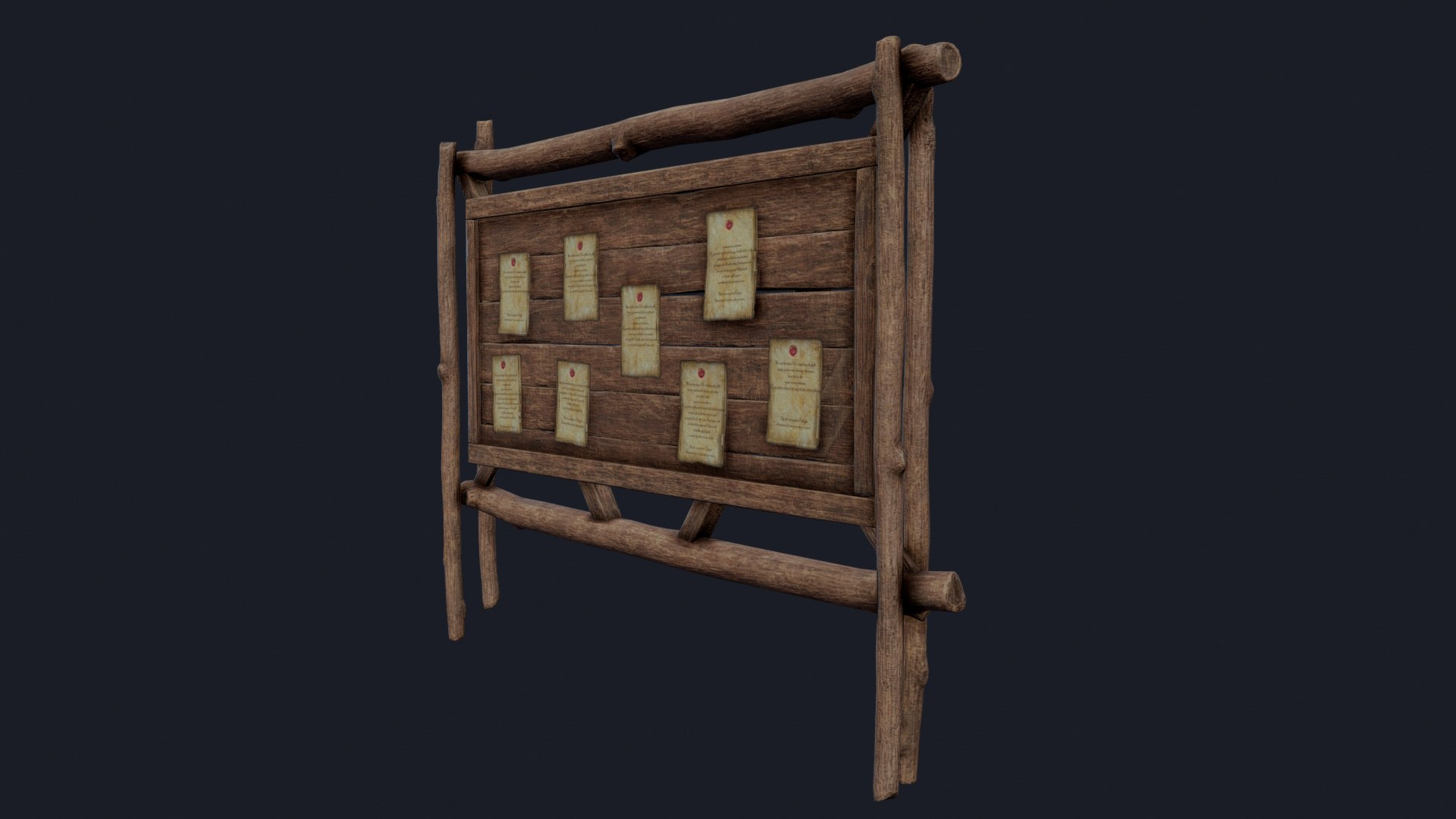 Quest Board 3D - TurboSquid 1431784