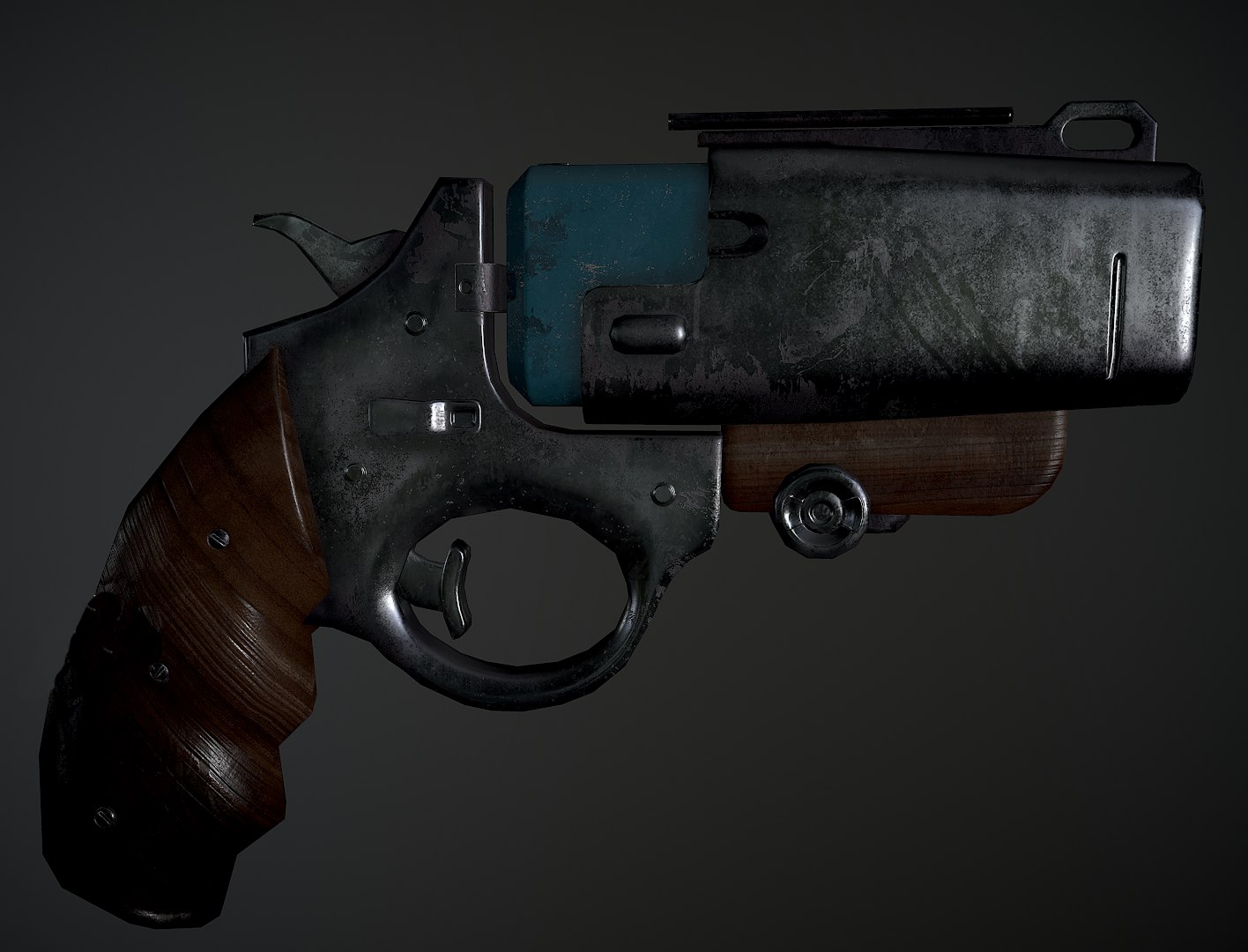 Low-poly wasp gun pistol 3D - TurboSquid 1632414