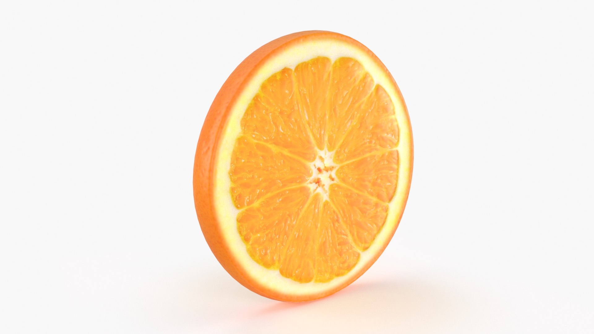 3D Round Orange Slice Model - TurboSquid 1993072