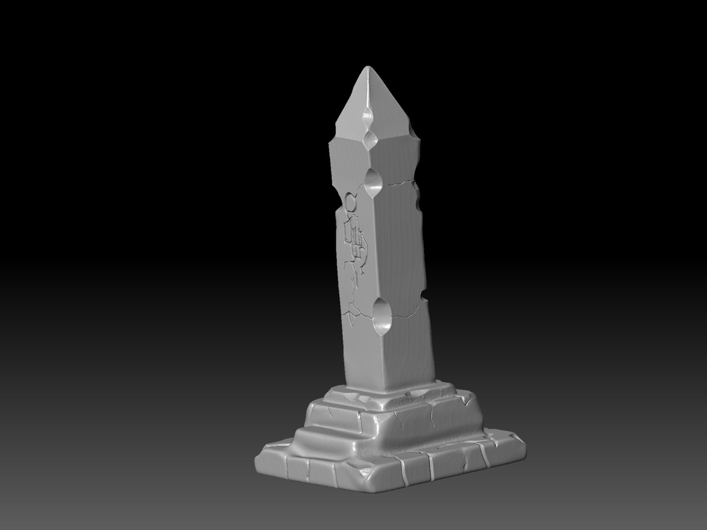 3D Ancient Stone Monolith - 3D Print Model - TurboSquid 2426649