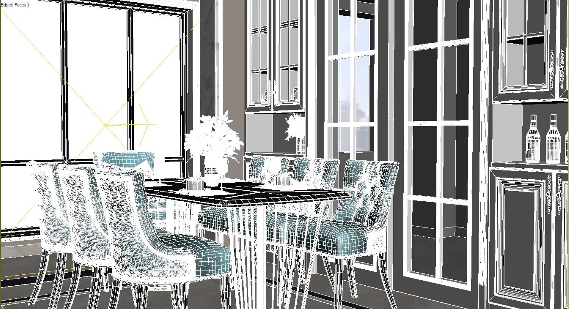 3D dining room - TurboSquid 1589325