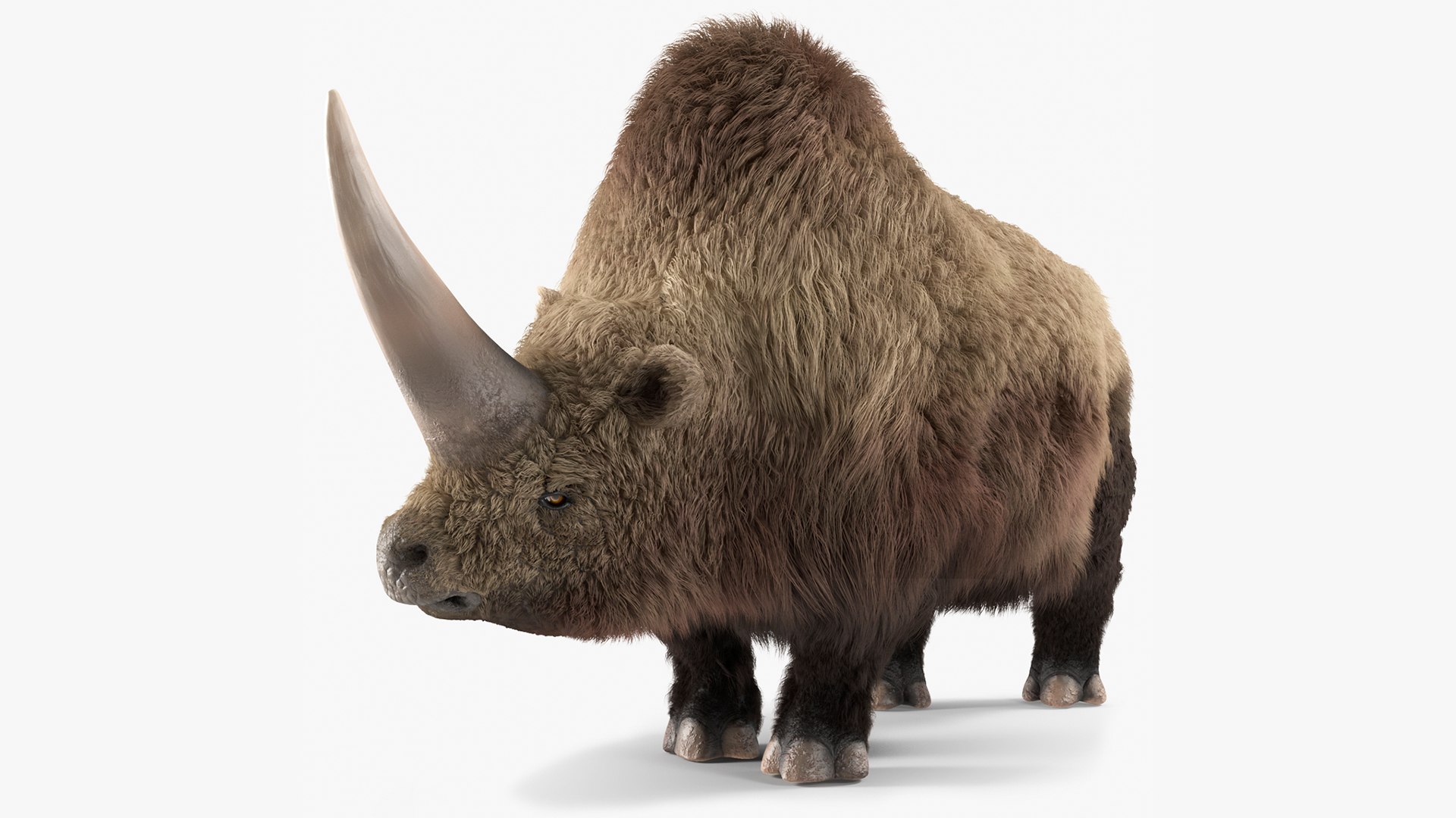 Siberian Unicorn Walking Pose Fur 3D Model - TurboSquid 1974444