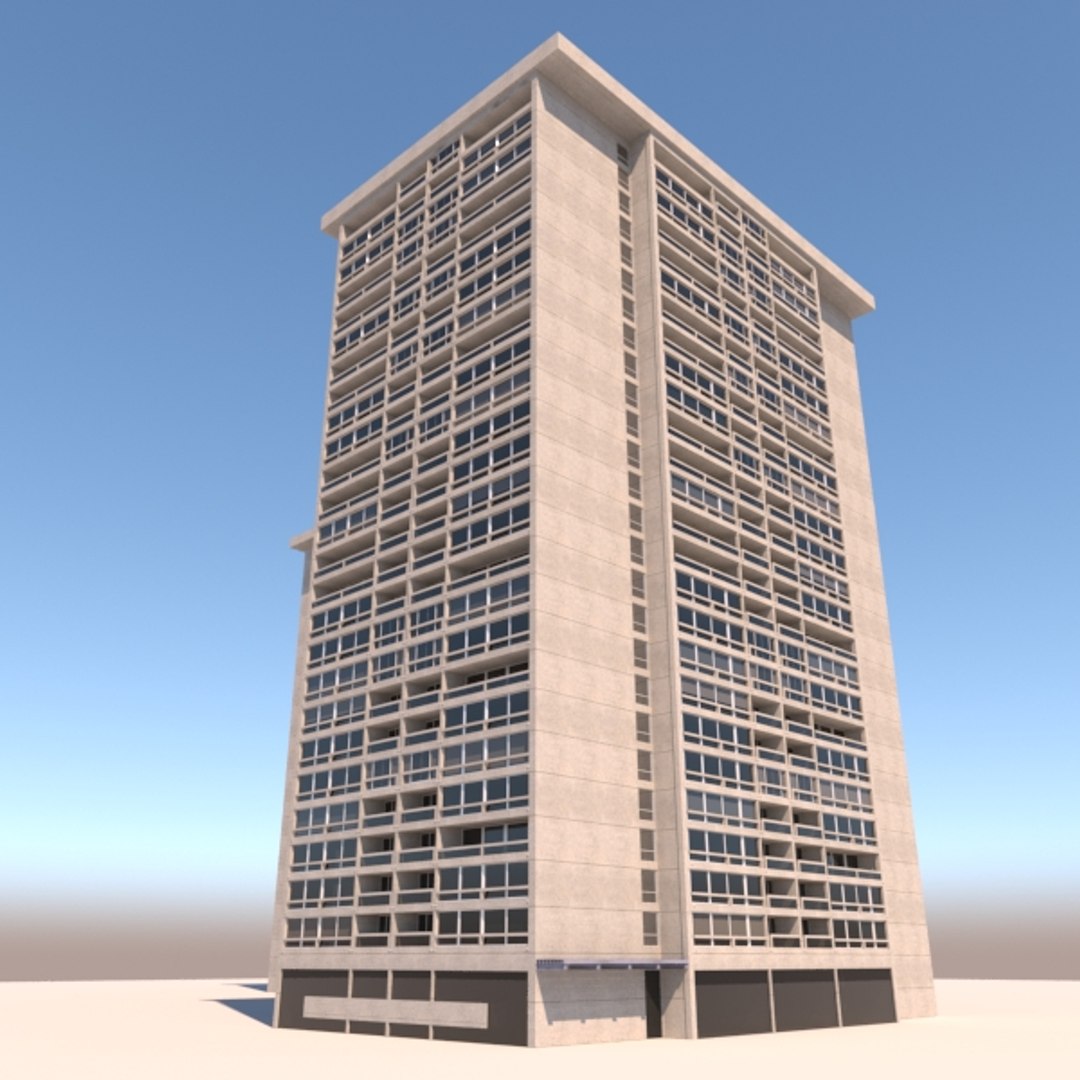 3d Model Of Century Towers