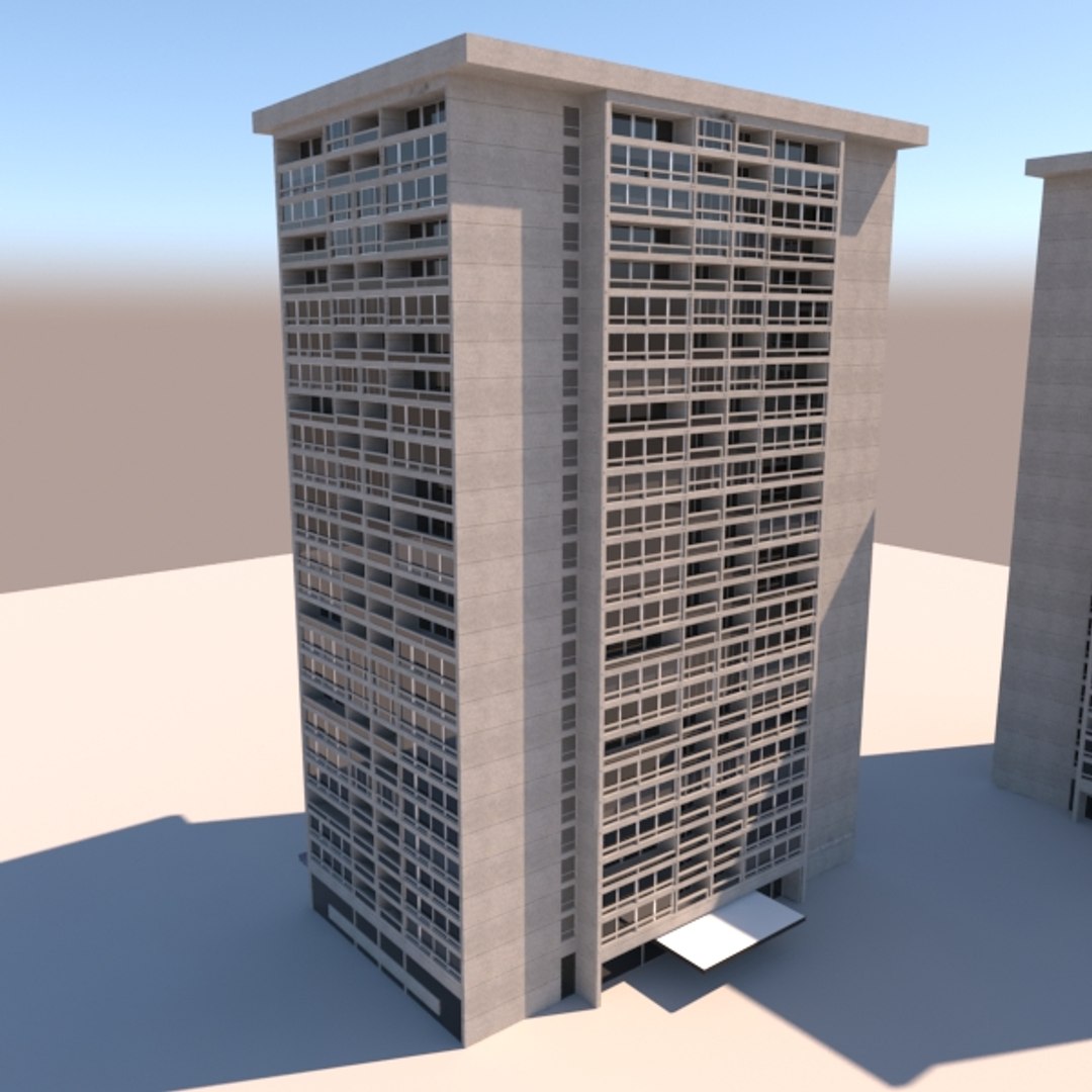 3d Model Of Century Towers