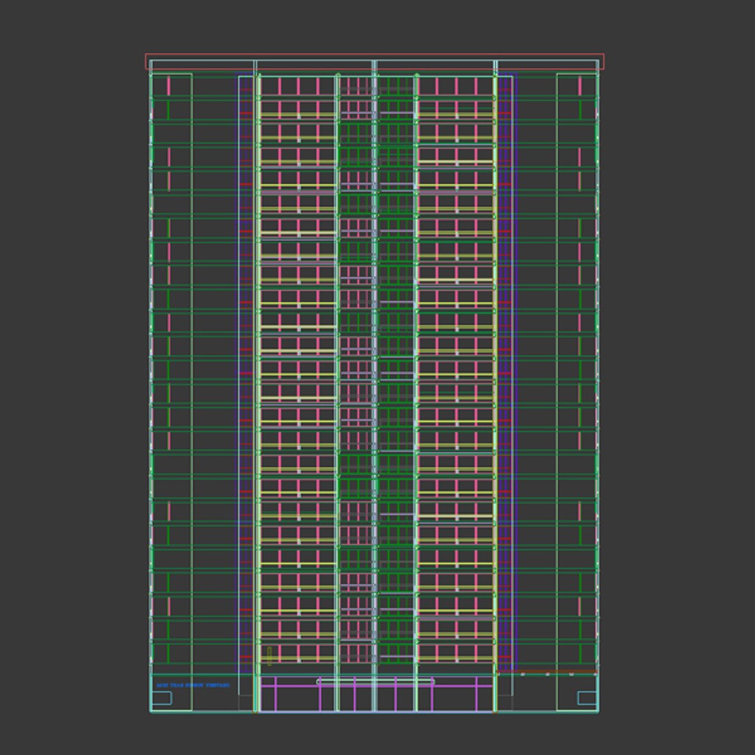 3d Model Of Century Towers