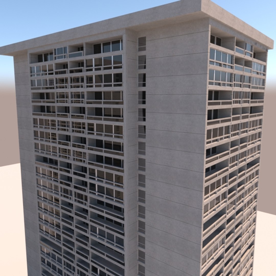 3d Model Of Century Towers