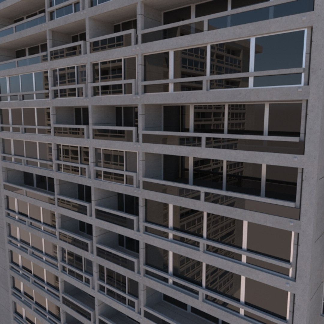 3d Model Of Century Towers