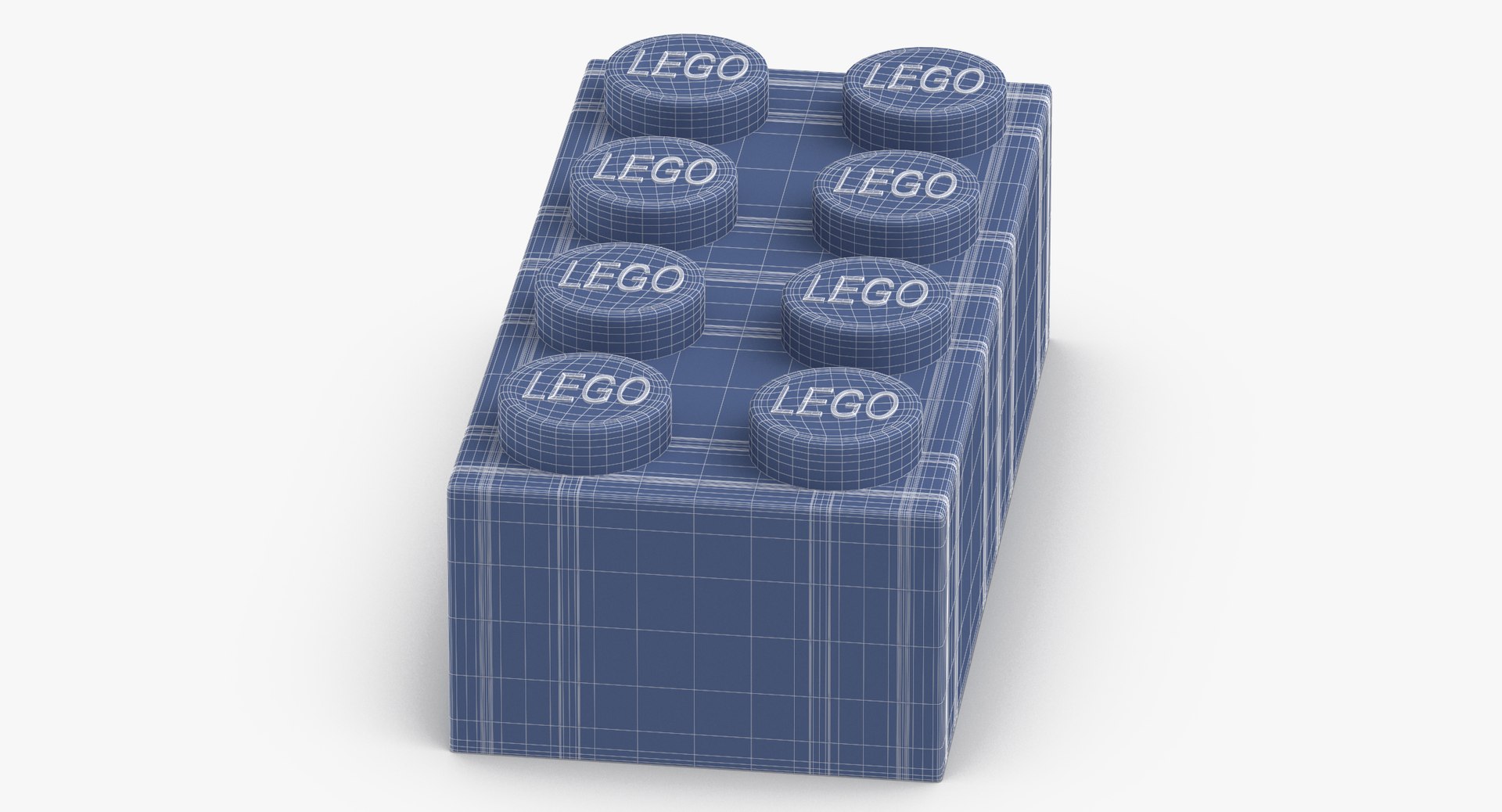 Lego Brick 2x4 Bright 3D - TurboSquid 1409501