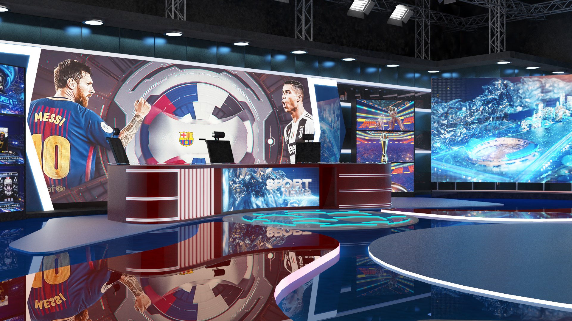 VR Studio Sports Studio 3D - TurboSquid 2155081