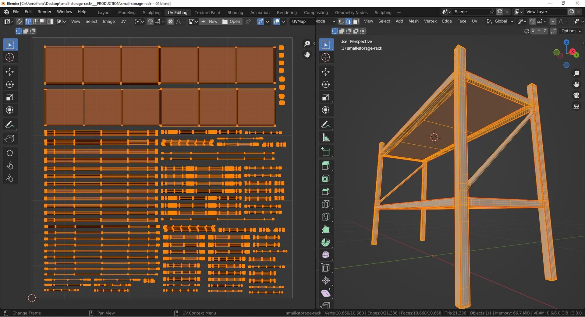 3D Small Storage Rack - TurboSquid 2047678
