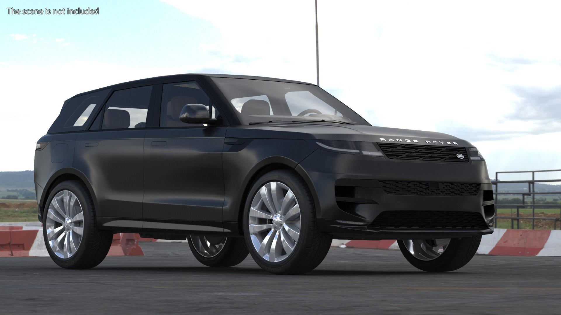 2023 Range Rover Sport Black Rigged For Cinema 4D 3D Model - TurboSquid 2411615