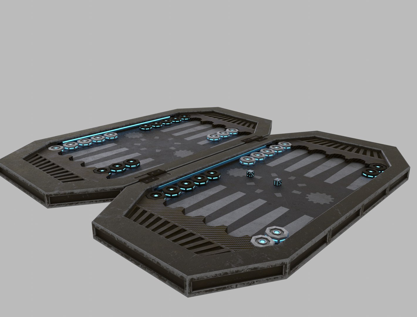 3D Sci Fi Backgammon - TurboSquid 1431461