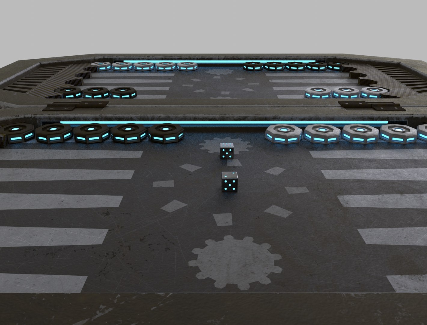 3D Sci Fi Backgammon - TurboSquid 1431461