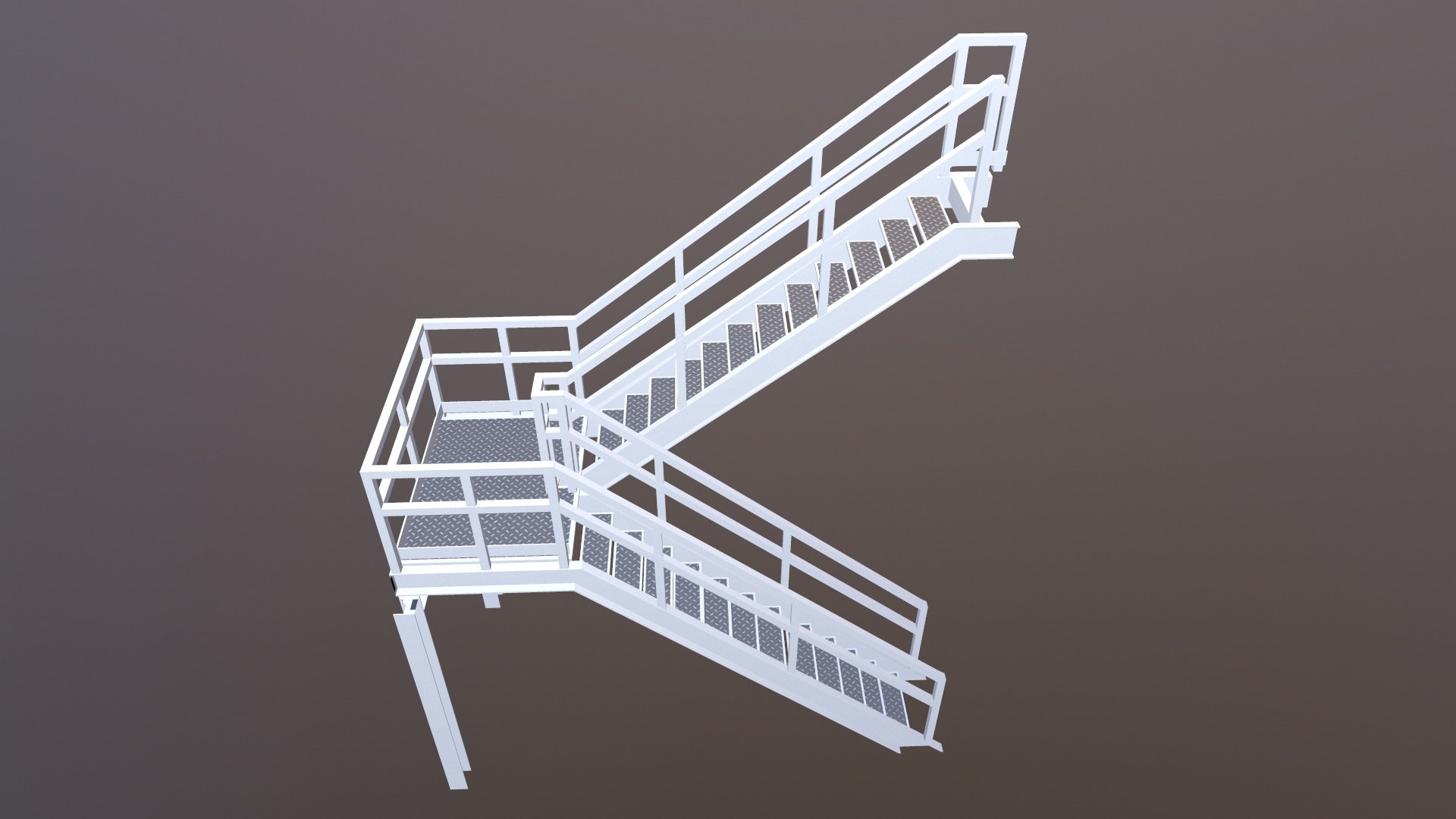 3D Industry Stair Model - TurboSquid 2290339