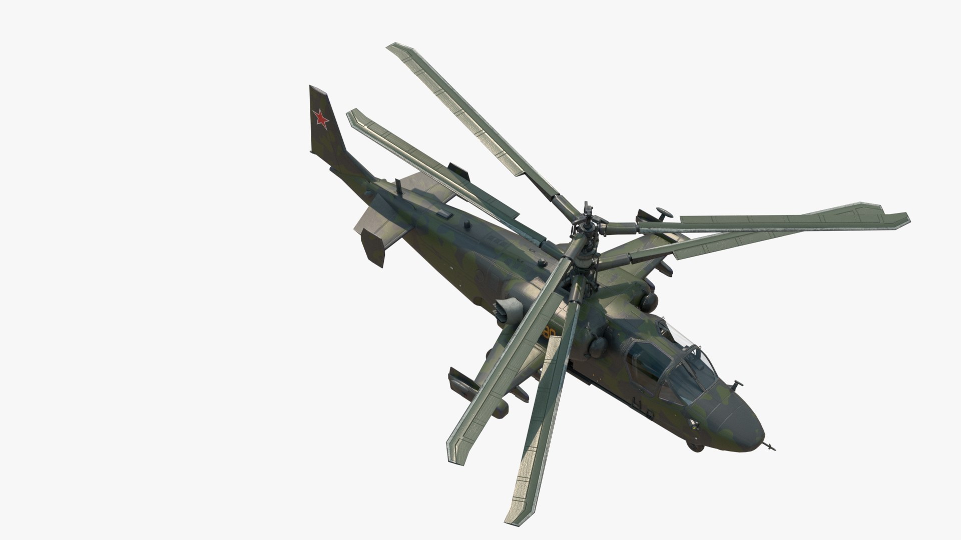 3D 4K Attack Helicopter KA52 Black Shark Hokum - TurboSquid 2033748