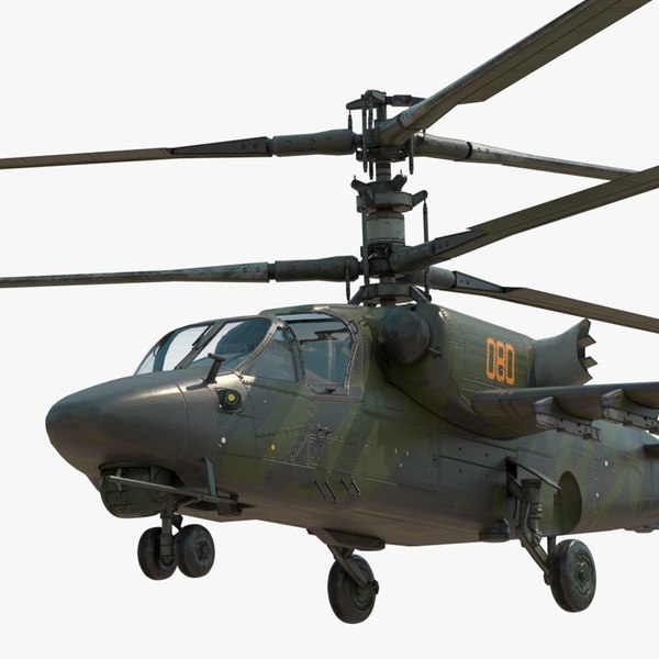 3D 4K Attack Helicopter KA52 Black Shark Hokum - TurboSquid 2033748