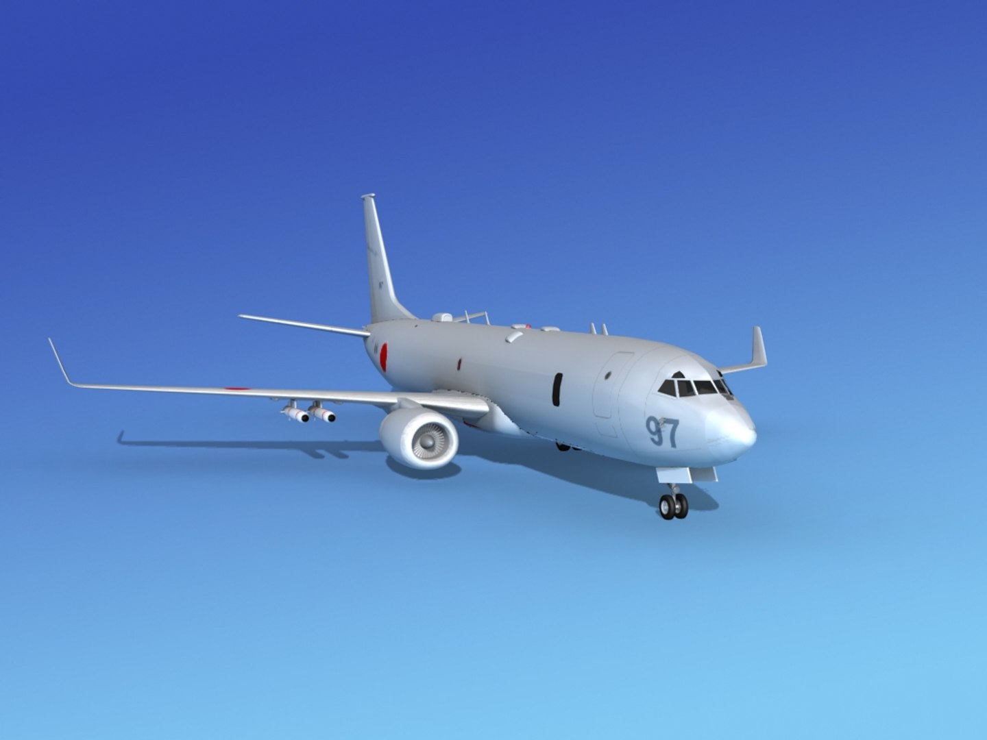 Torpedoes Boeing P-8 Recon 3d Model