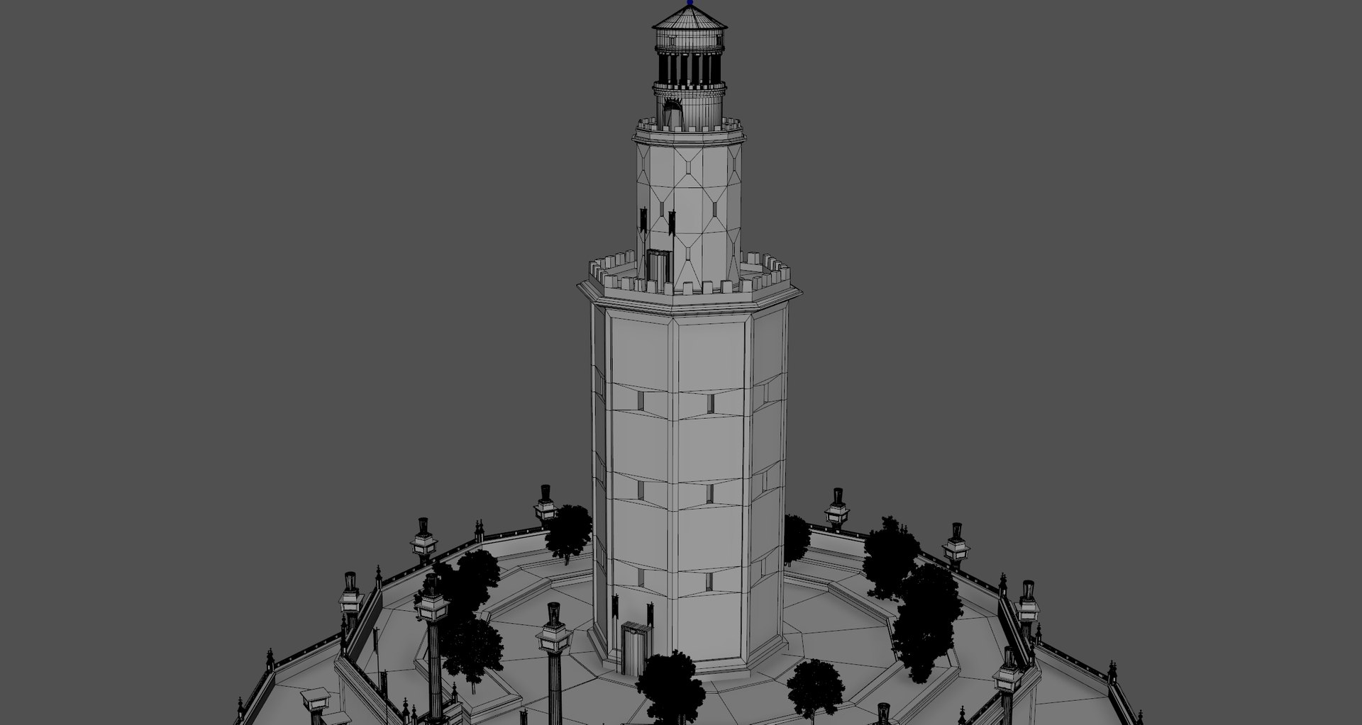3D Caesarea Lighthouse - TurboSquid 2330513