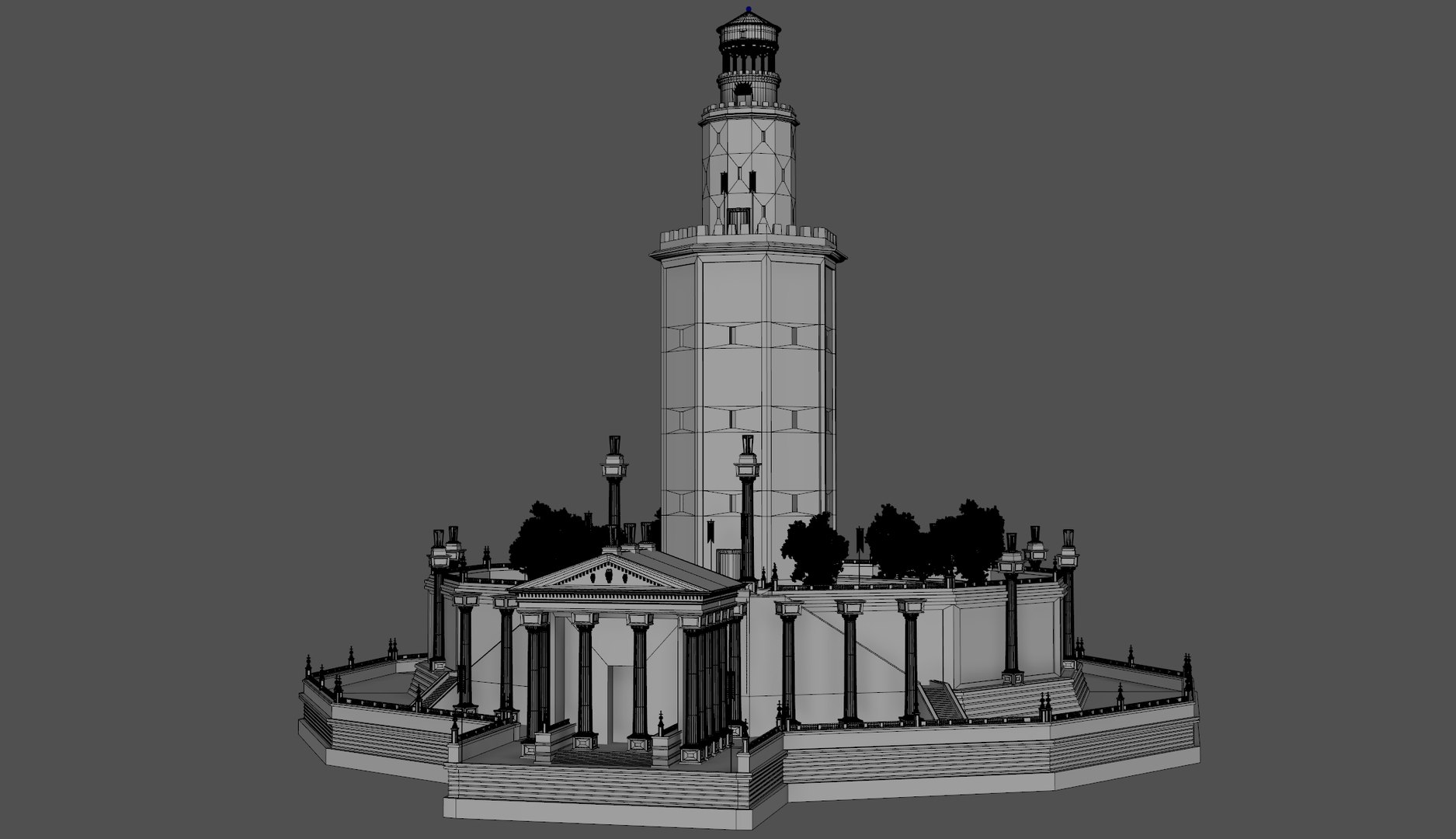3D Caesarea Lighthouse - TurboSquid 2330513