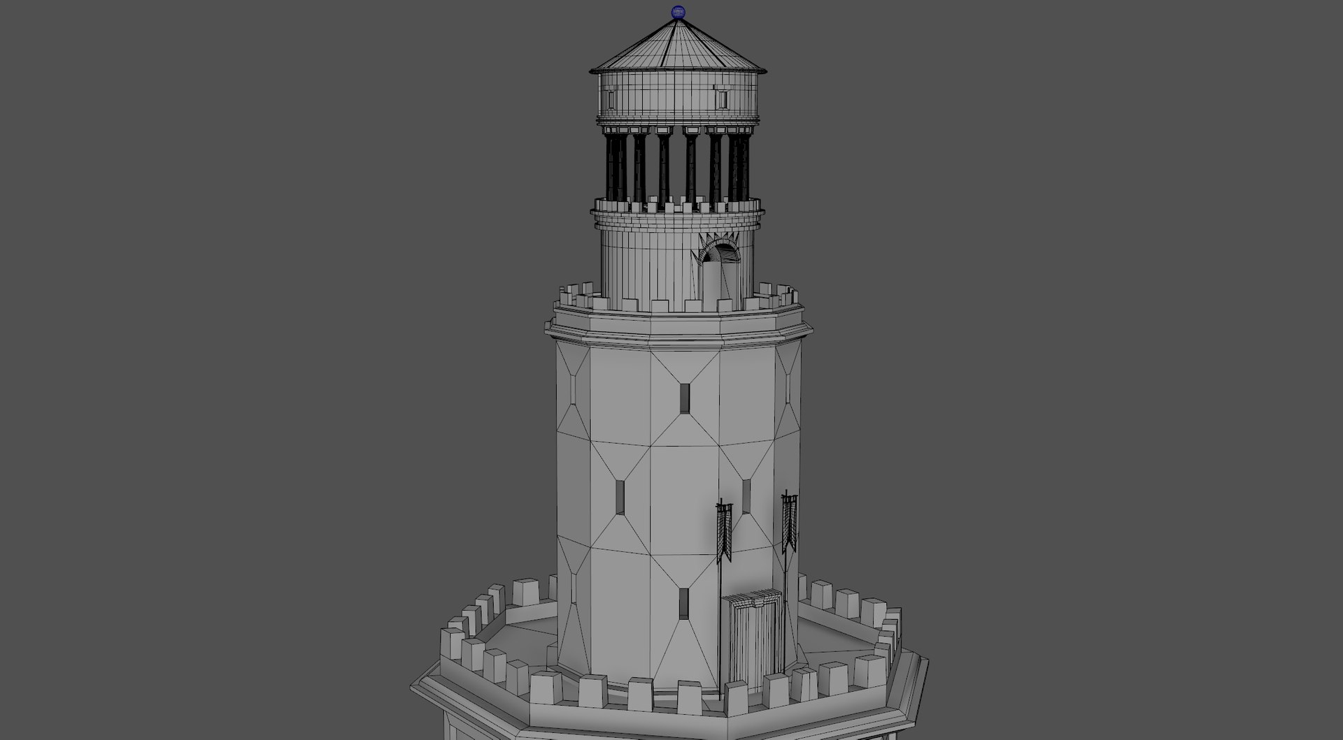 3D Caesarea Lighthouse - TurboSquid 2330513