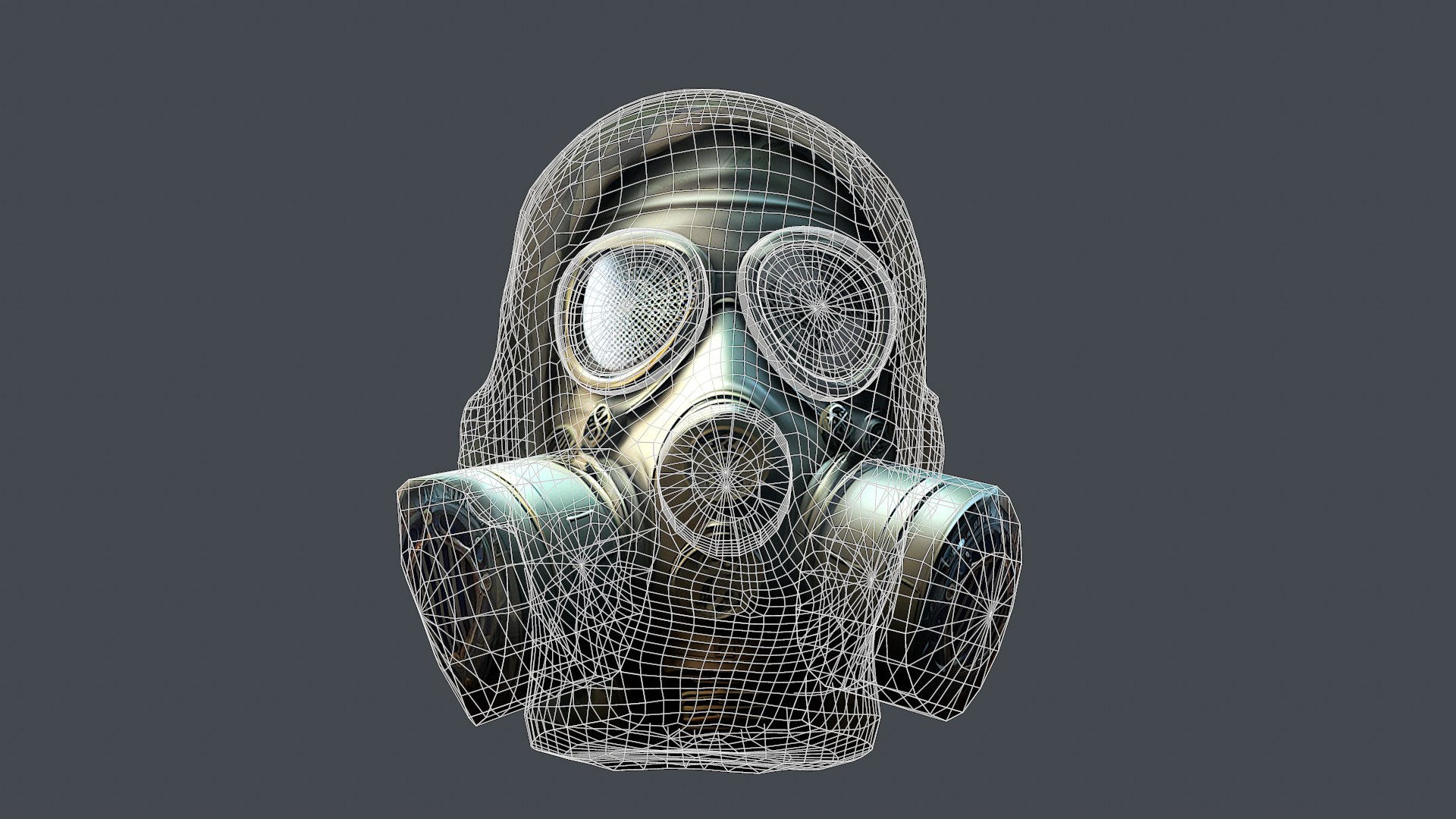 3D Model Gas Mask Protection Futuristic Isolated Equipment - TurboSquid ...