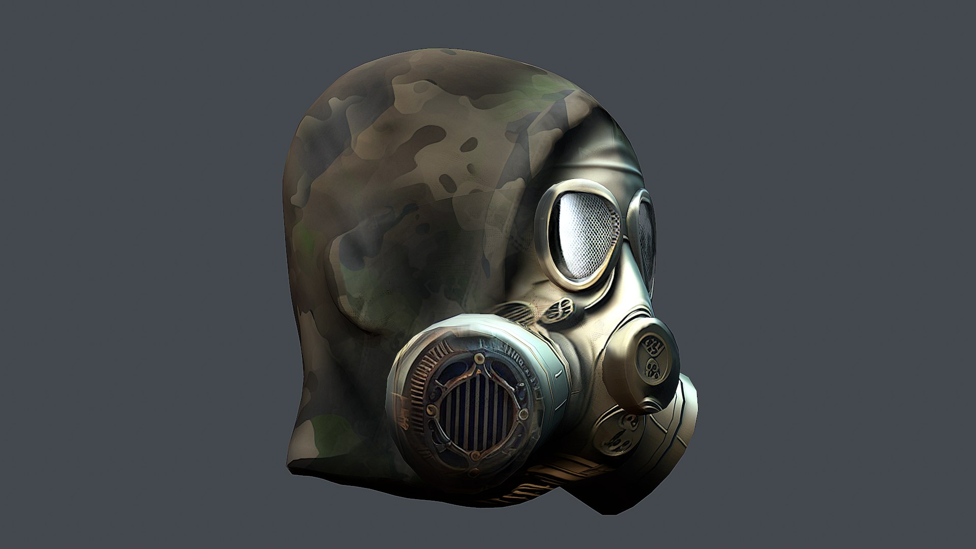 3D Model Gas Mask Protection Futuristic Isolated Equipment - TurboSquid ...