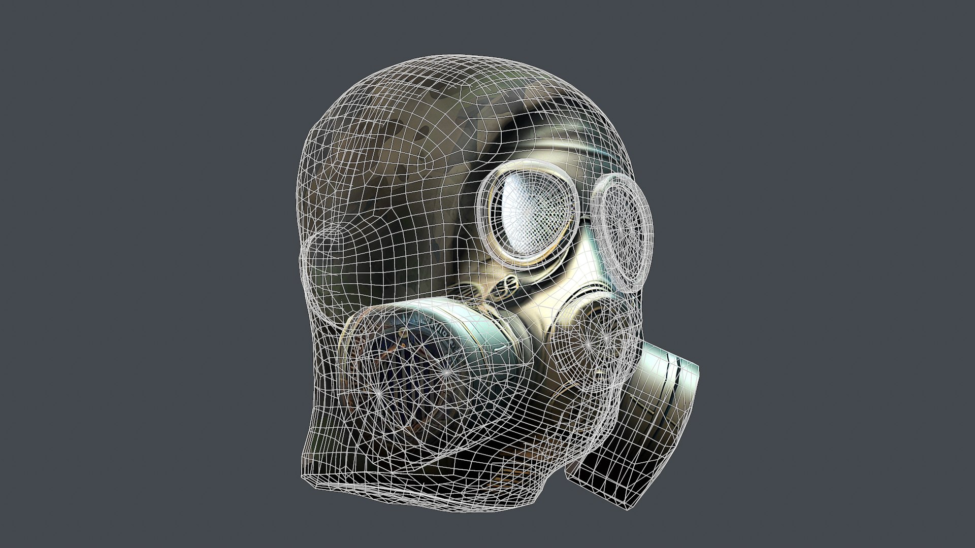 3D Model Gas Mask Protection Futuristic Isolated Equipment - TurboSquid ...