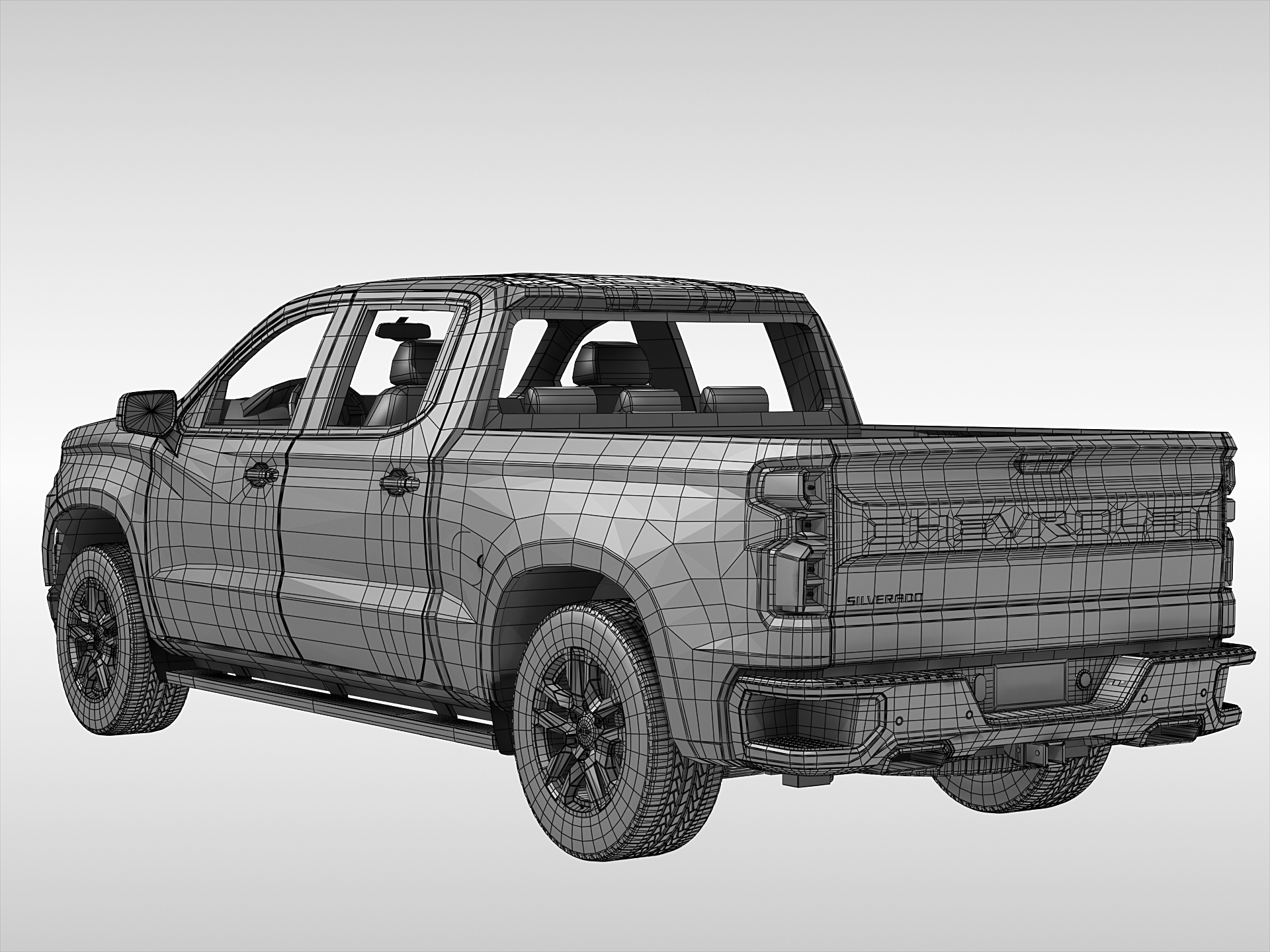 Chevrolet silverado 2019 3D - TurboSquid 1280148