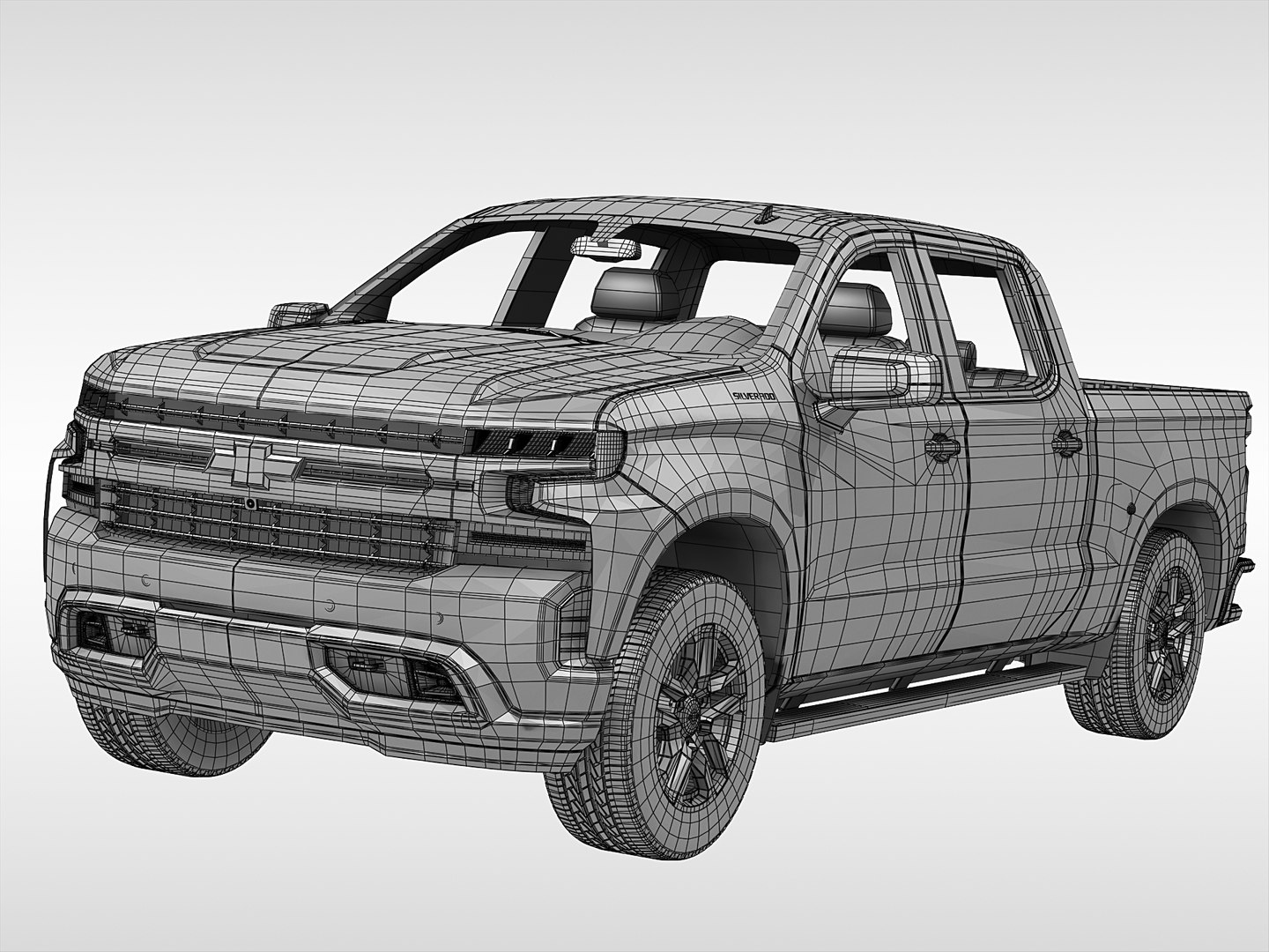 Chevrolet Silverado 2019 3D - TurboSquid 1280148