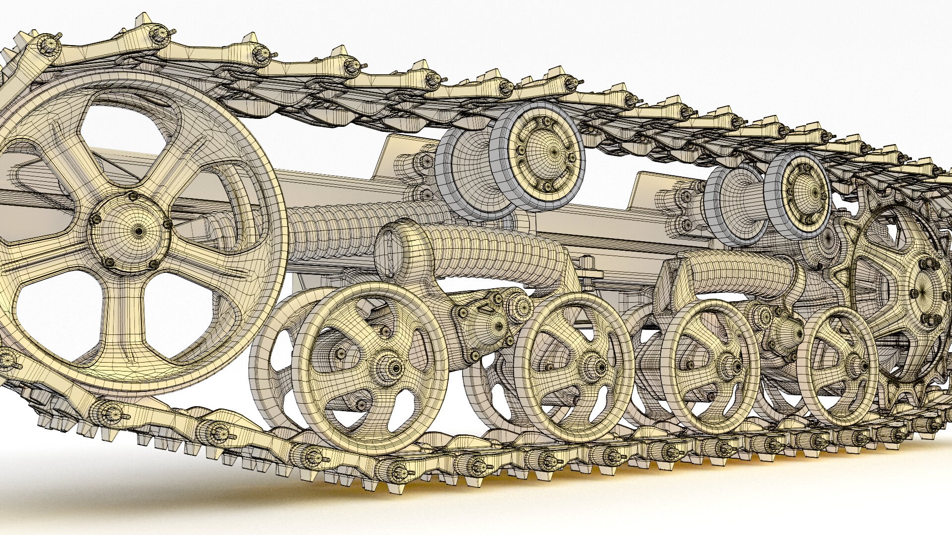 3D Track Bulldozer Excavator - TurboSquid 1587091
