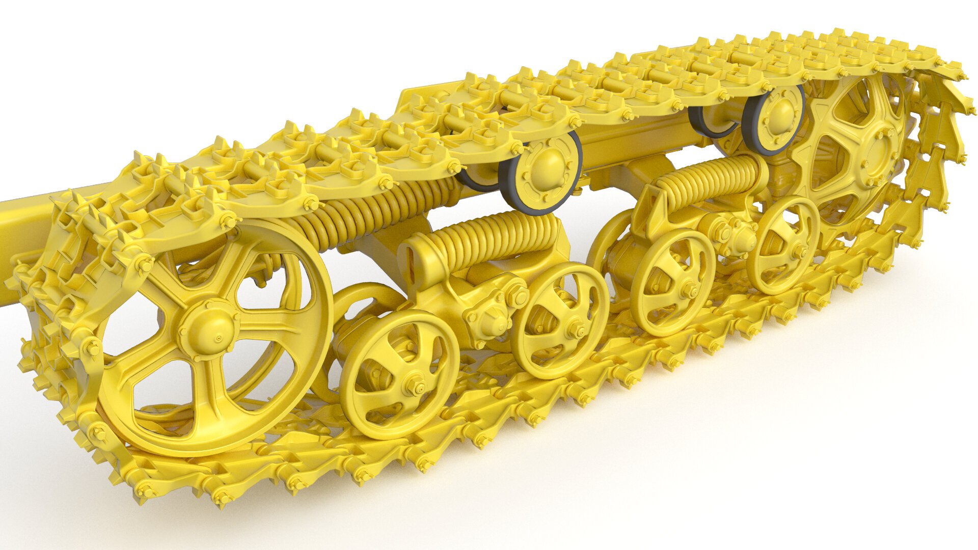 3D Track Bulldozer Excavator - TurboSquid 1587091