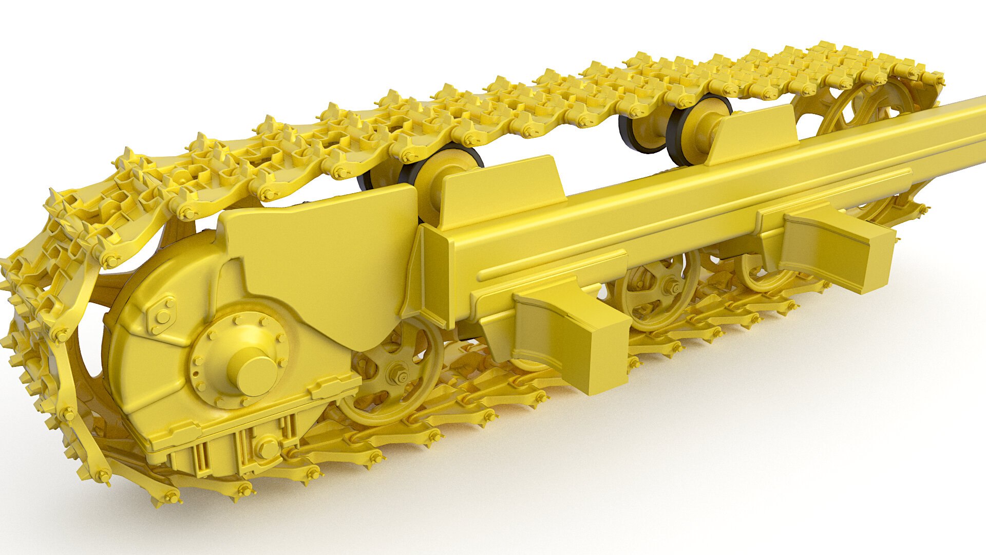 3D Track Bulldozer Excavator - TurboSquid 1587091