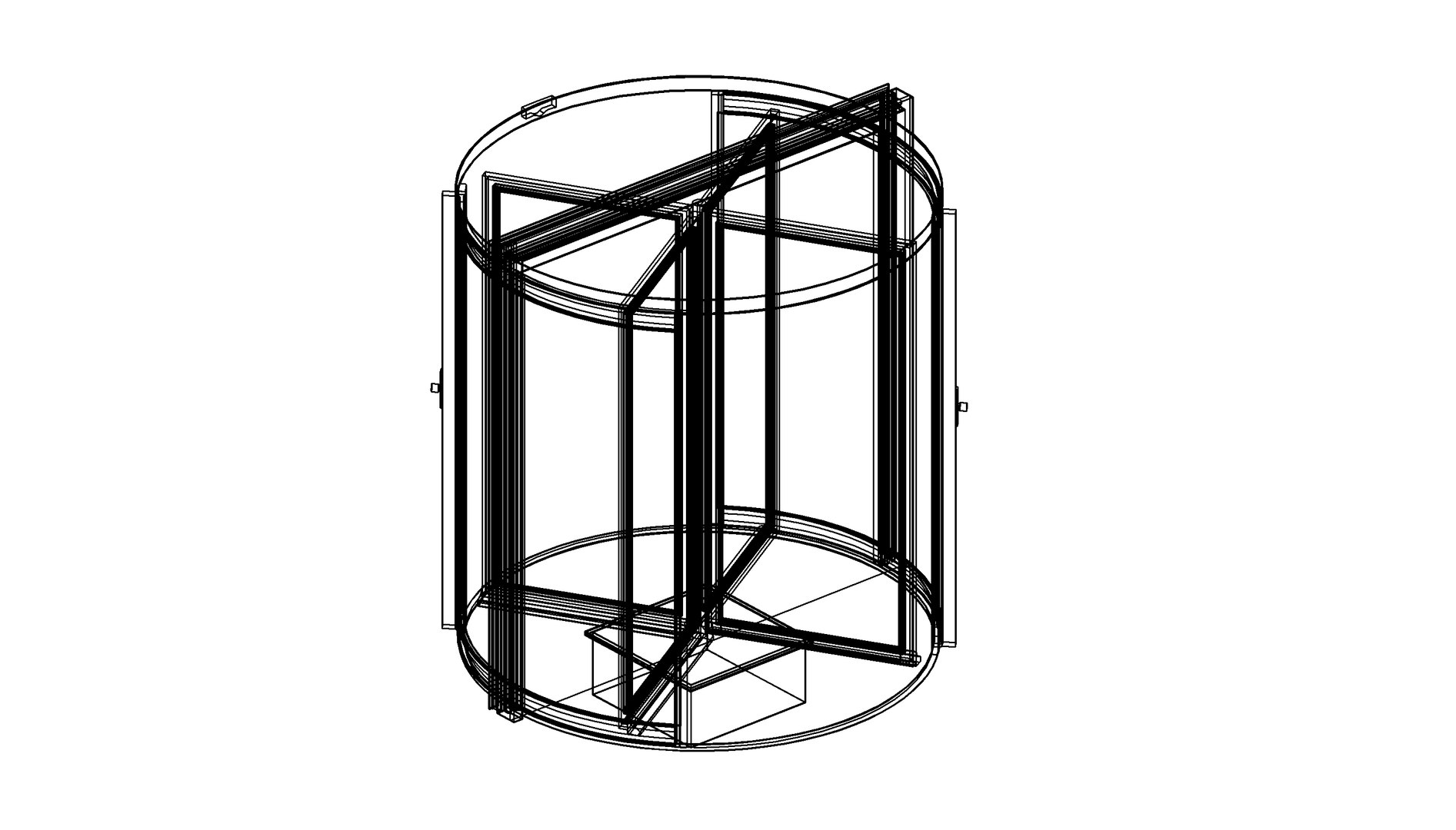 3D Revolving Door Family Revit - TurboSquid 2259222