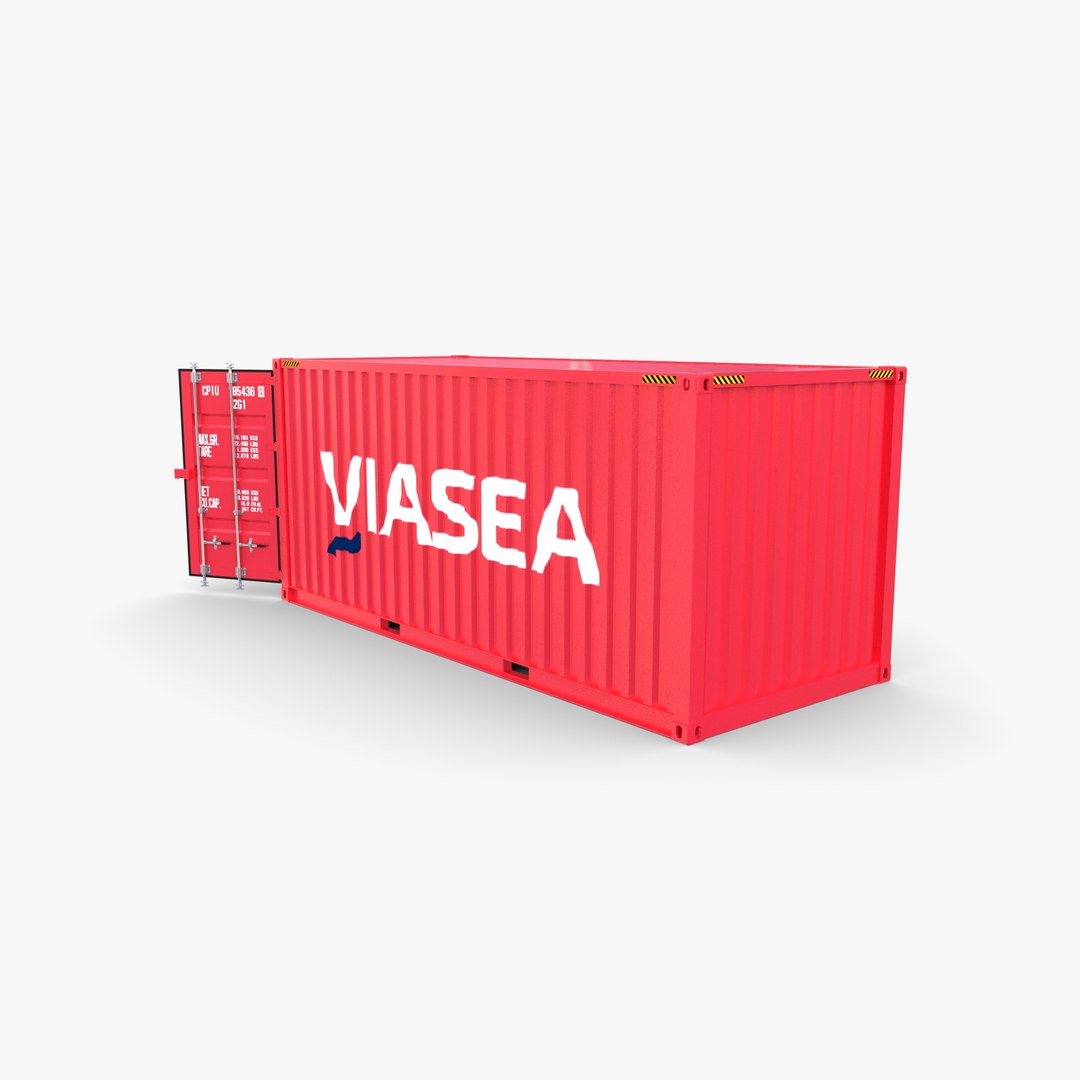 20ft Shipping Container Viasea 3D - TurboSquid 1835873