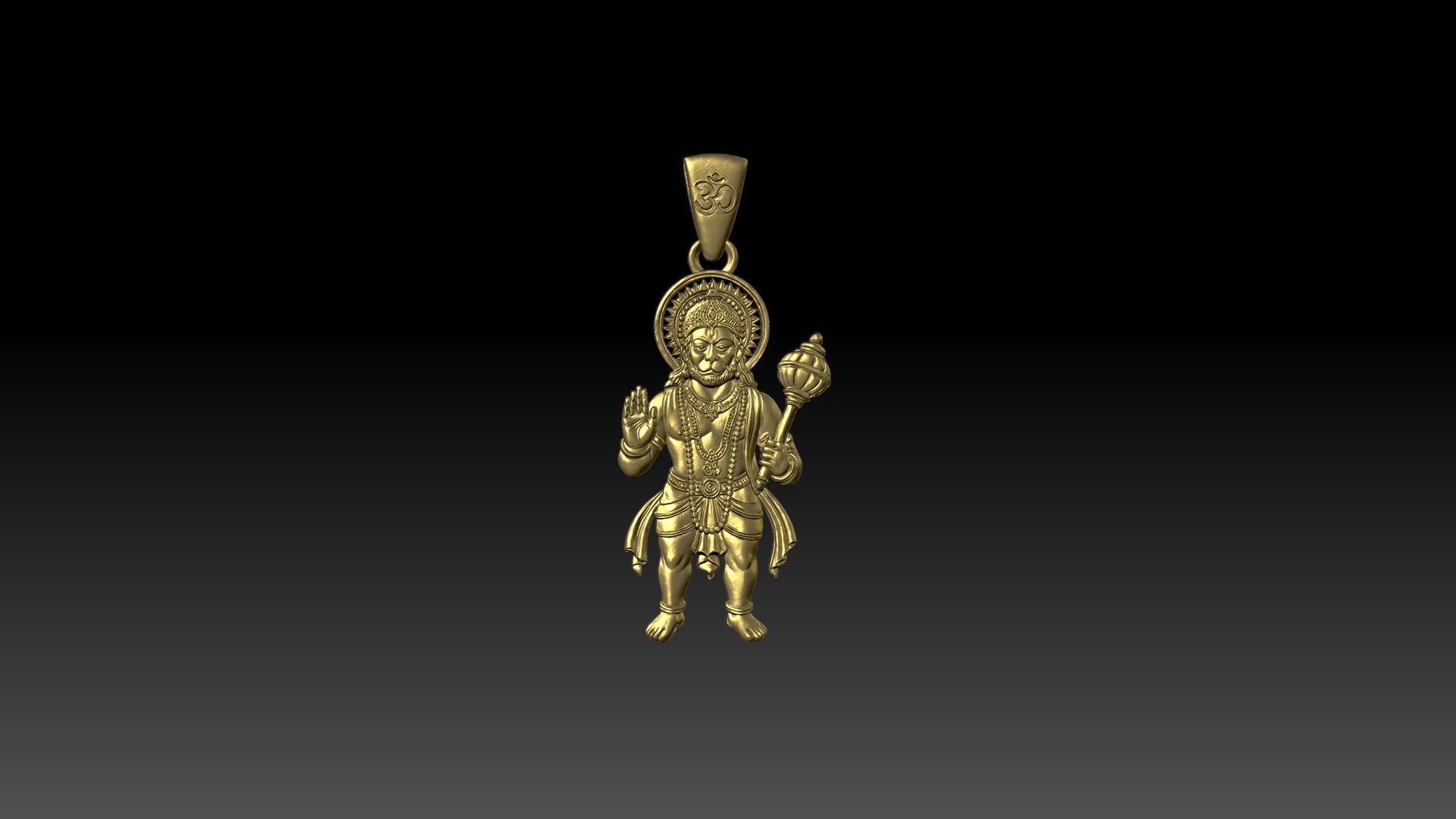 Hanuman God STL 3D Print CNC Carving And Jewelry Model 3D - TurboSquid ...