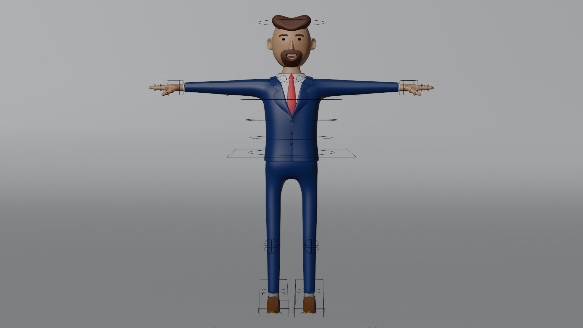 3D Business man cartoon - TurboSquid 1901988