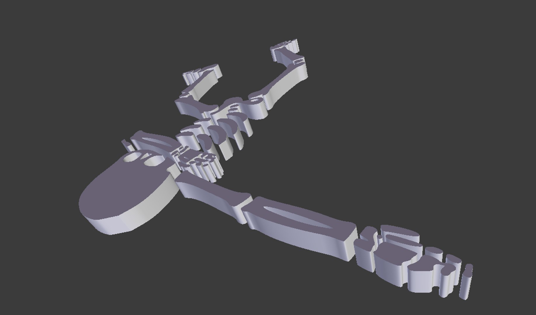 Skeleton Logo 3D Model - TurboSquid 1713835