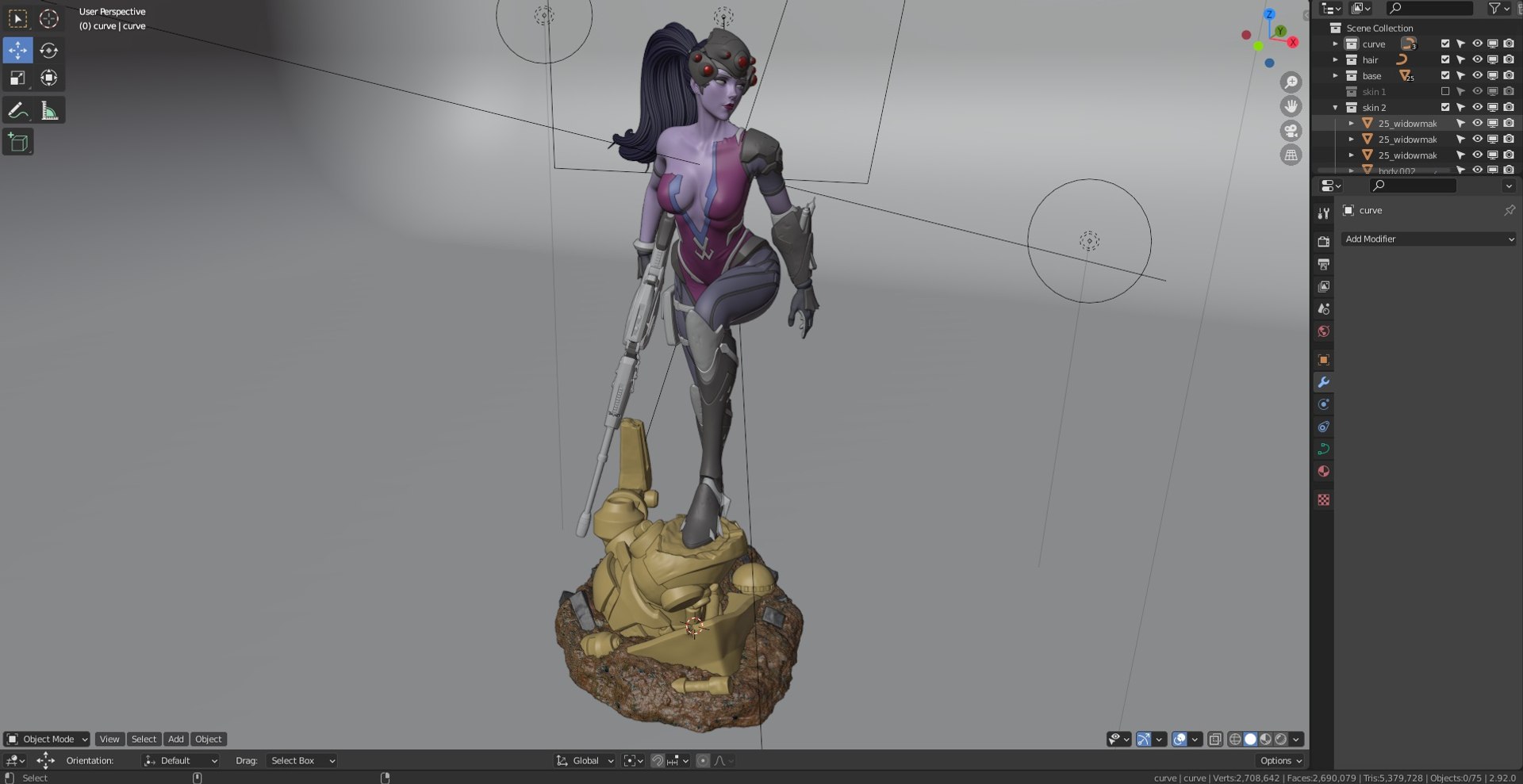Overwatch - Widowmaker Model - TurboSquid 2321274