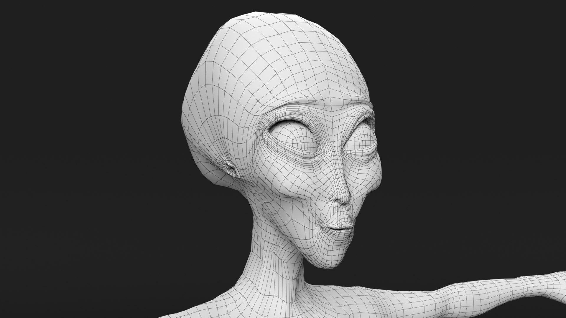 3D Female Grey Alien Model - TurboSquid 2115462