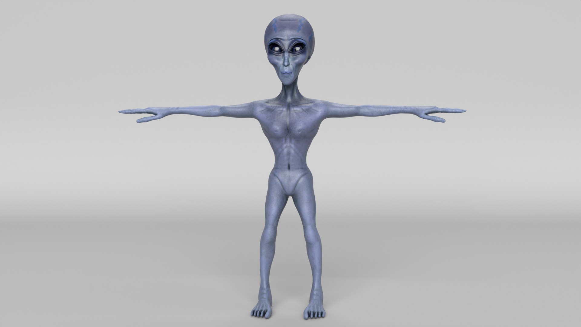 3D Female Grey Alien Model - TurboSquid 2115462