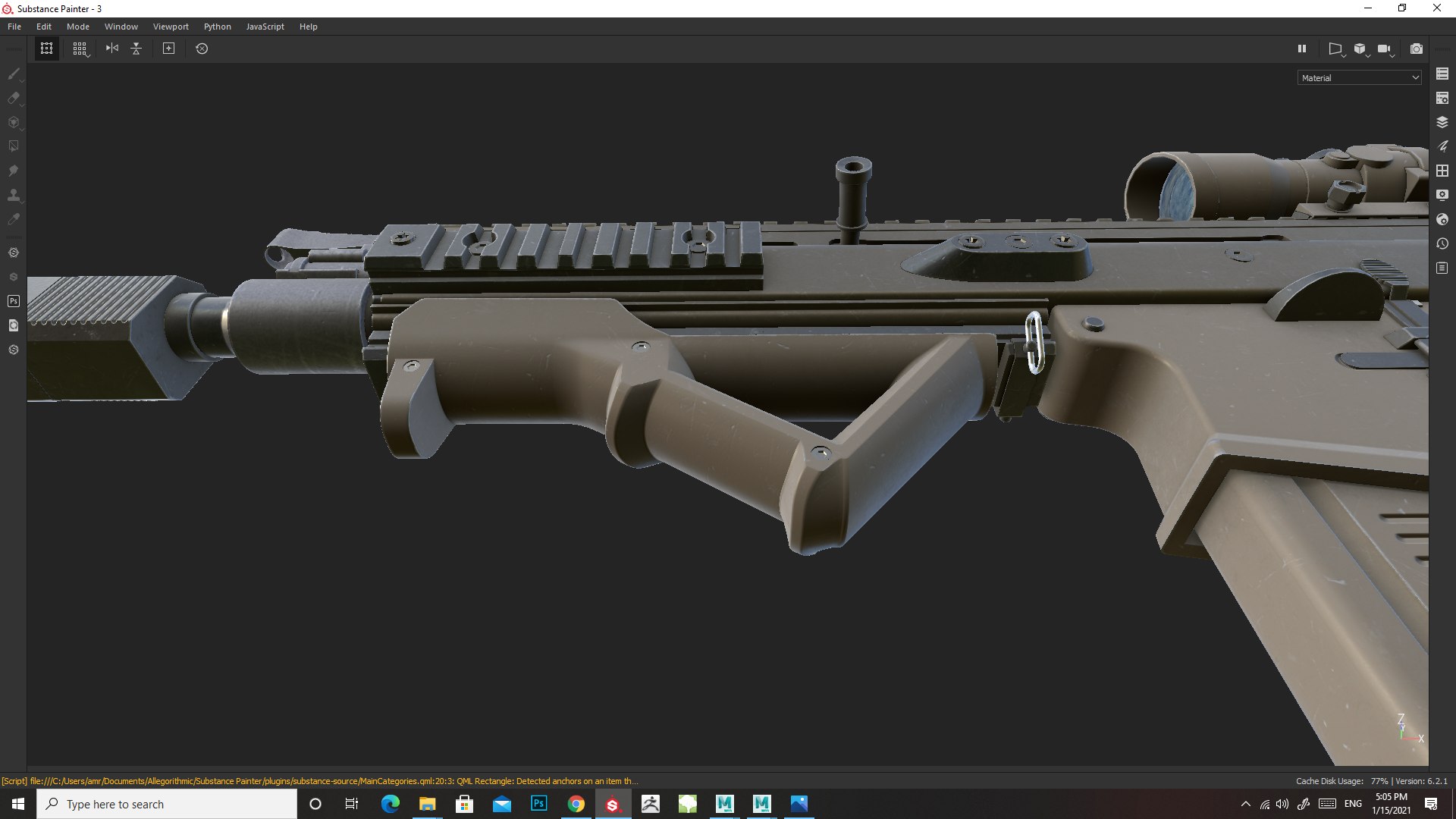 Scar 3D model - TurboSquid 1678769