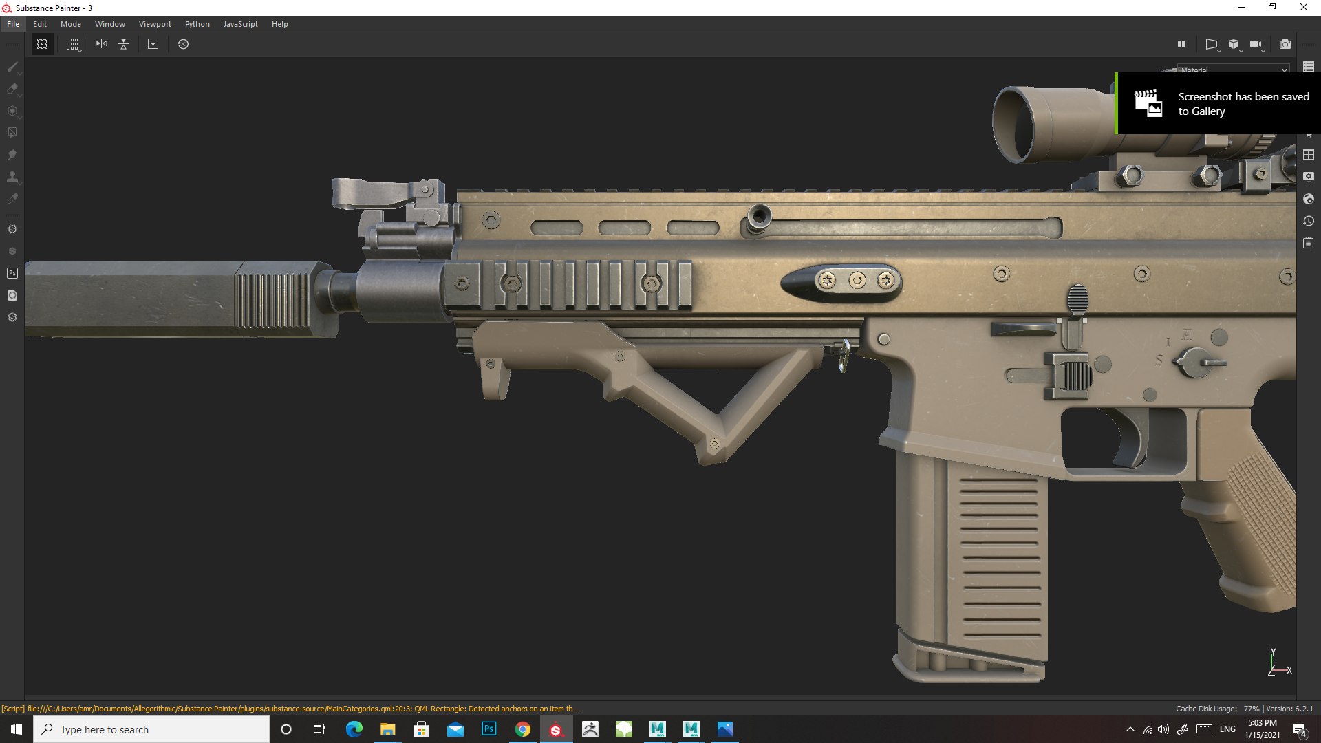 Scar 3D model - TurboSquid 1678769